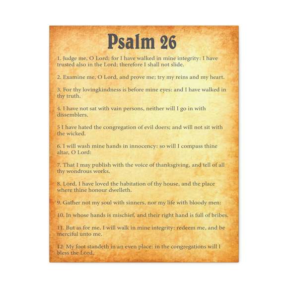 Express Your Love Gifts | Art | Scripture Sign Psalm 26 Chapter Gold ...